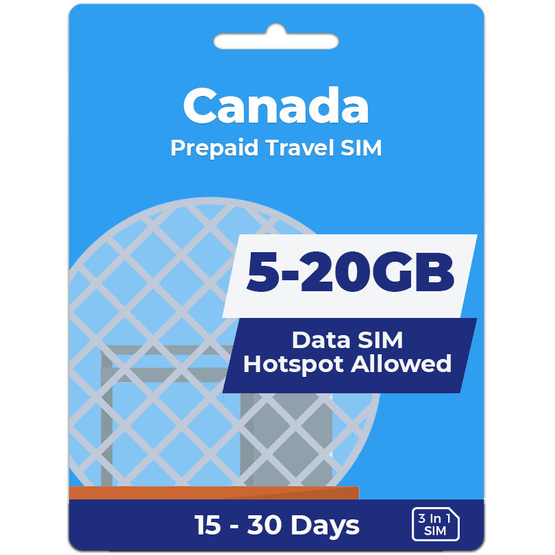 Buy Canada SIM Card | Canada Travel SIM Cards | Prepaid SIMs