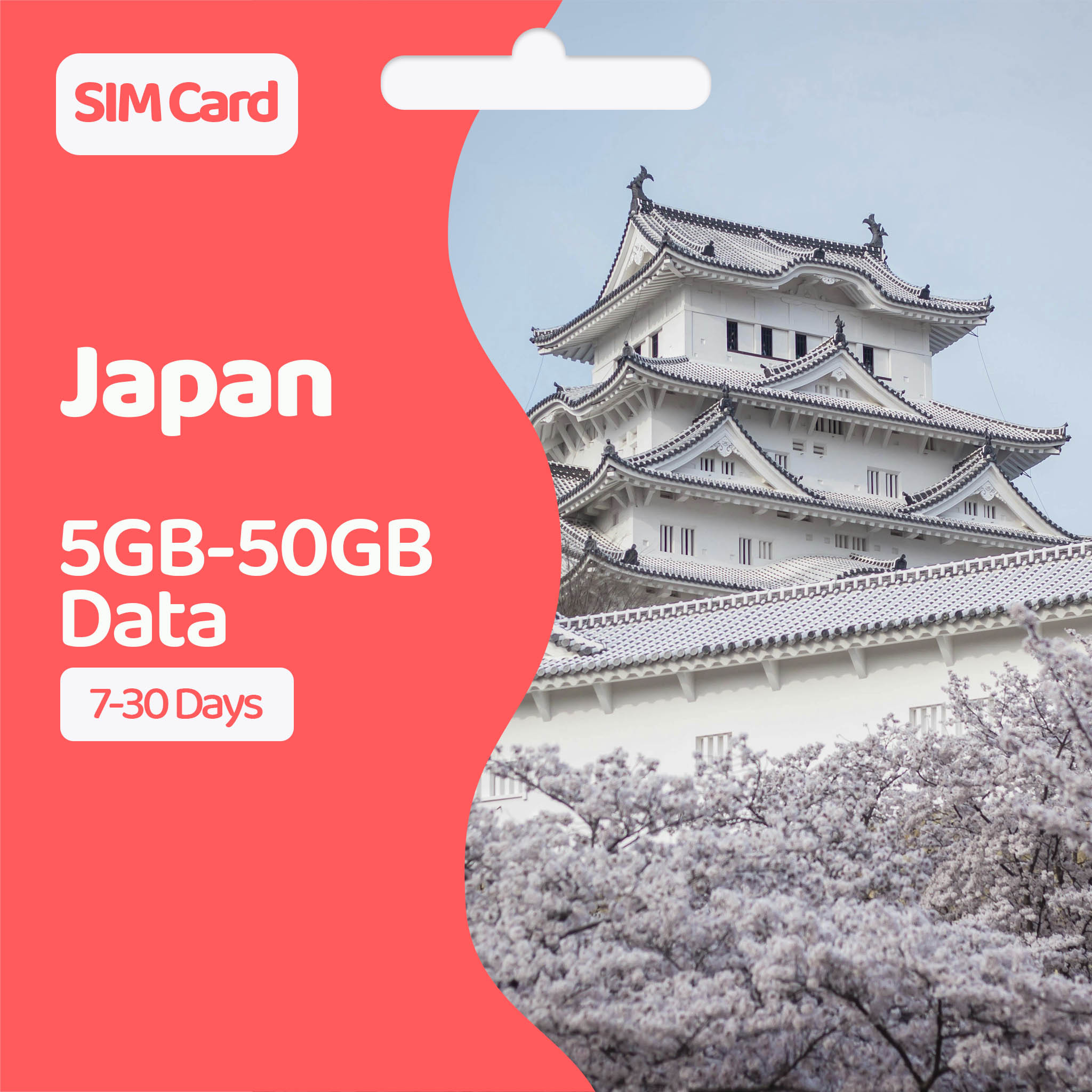 Japan SIM Card for Tourist | Valid up t0 30 Days | 5GB-50GB Data ...