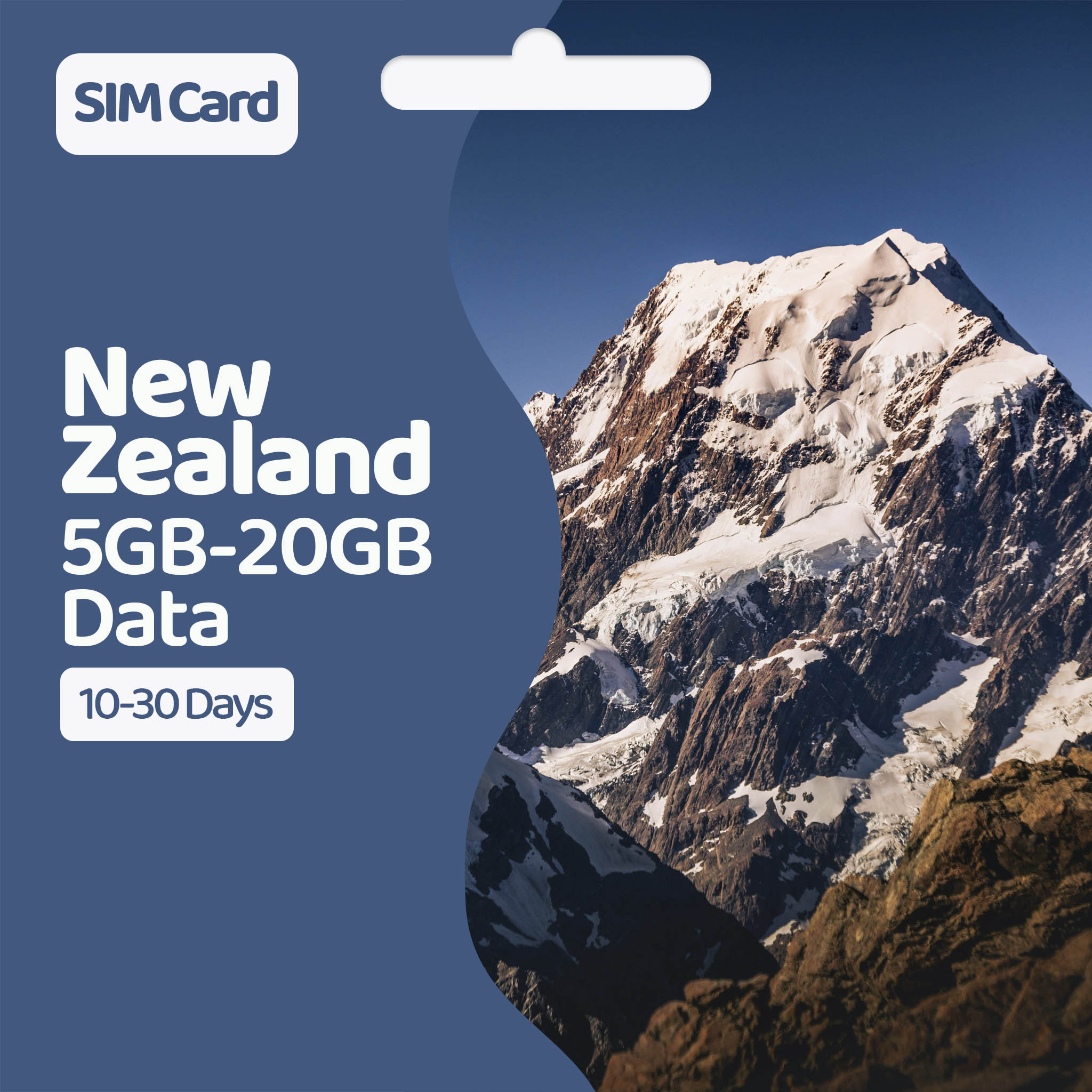 New Zealand Data SIM | 5GB-20GB Data – Prepaid SIMs