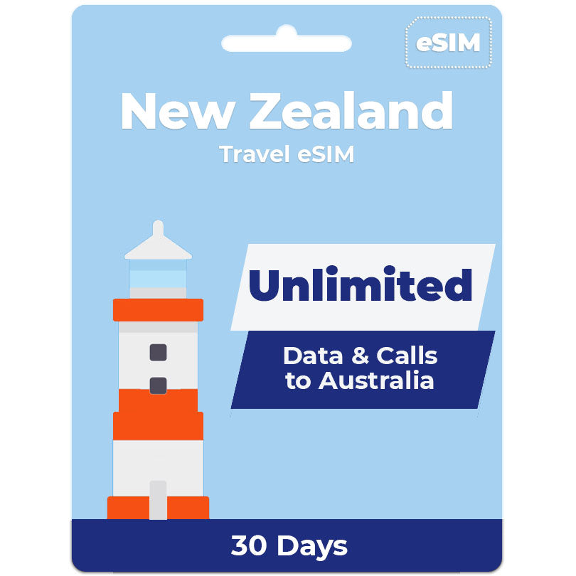 New Zealand eSIM | Valid for 30 Days | Unlimited Data