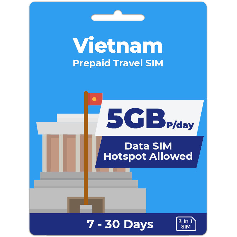 Vietnam Data SIM | 5GB Daily